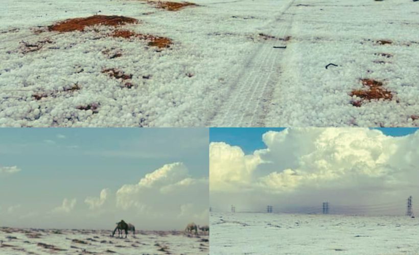 Rare Snowfall Transforms Al-Jawf Desert into a Winter Wonderland in ...